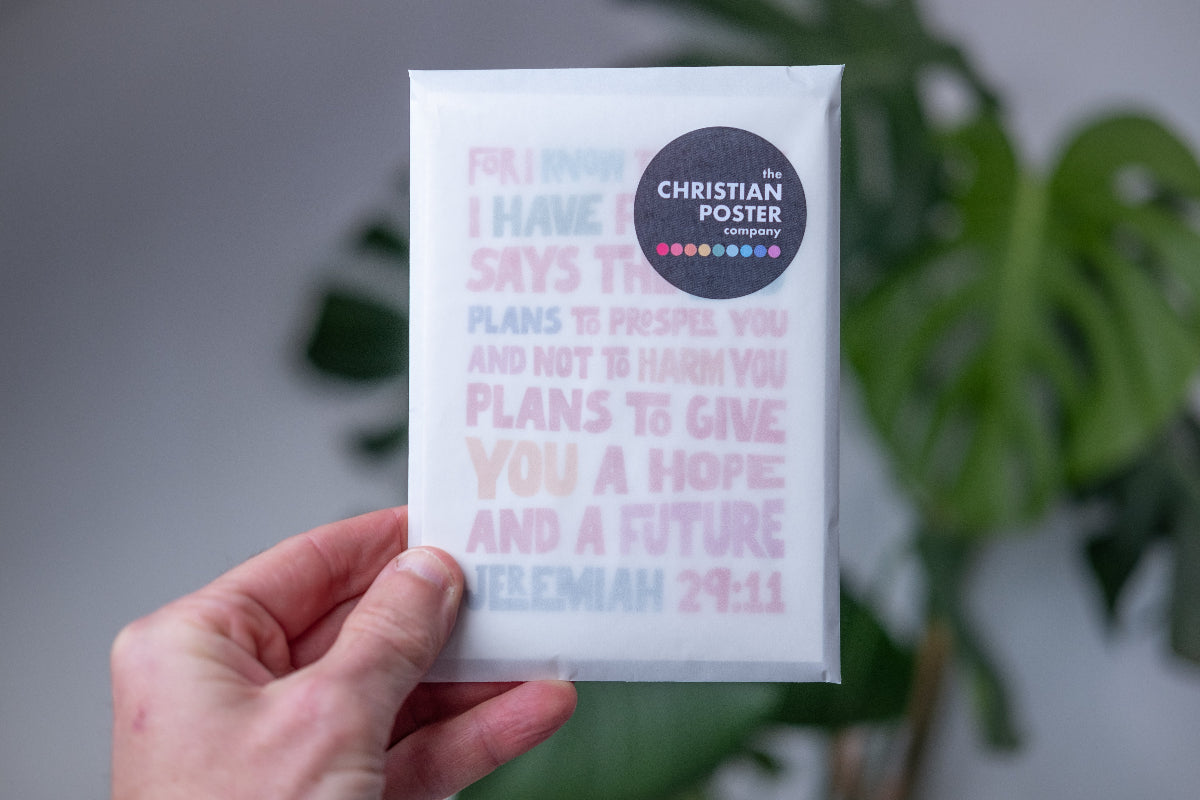 Pack of 10 Christian postcards. SET ONE – The Christian Poster Company