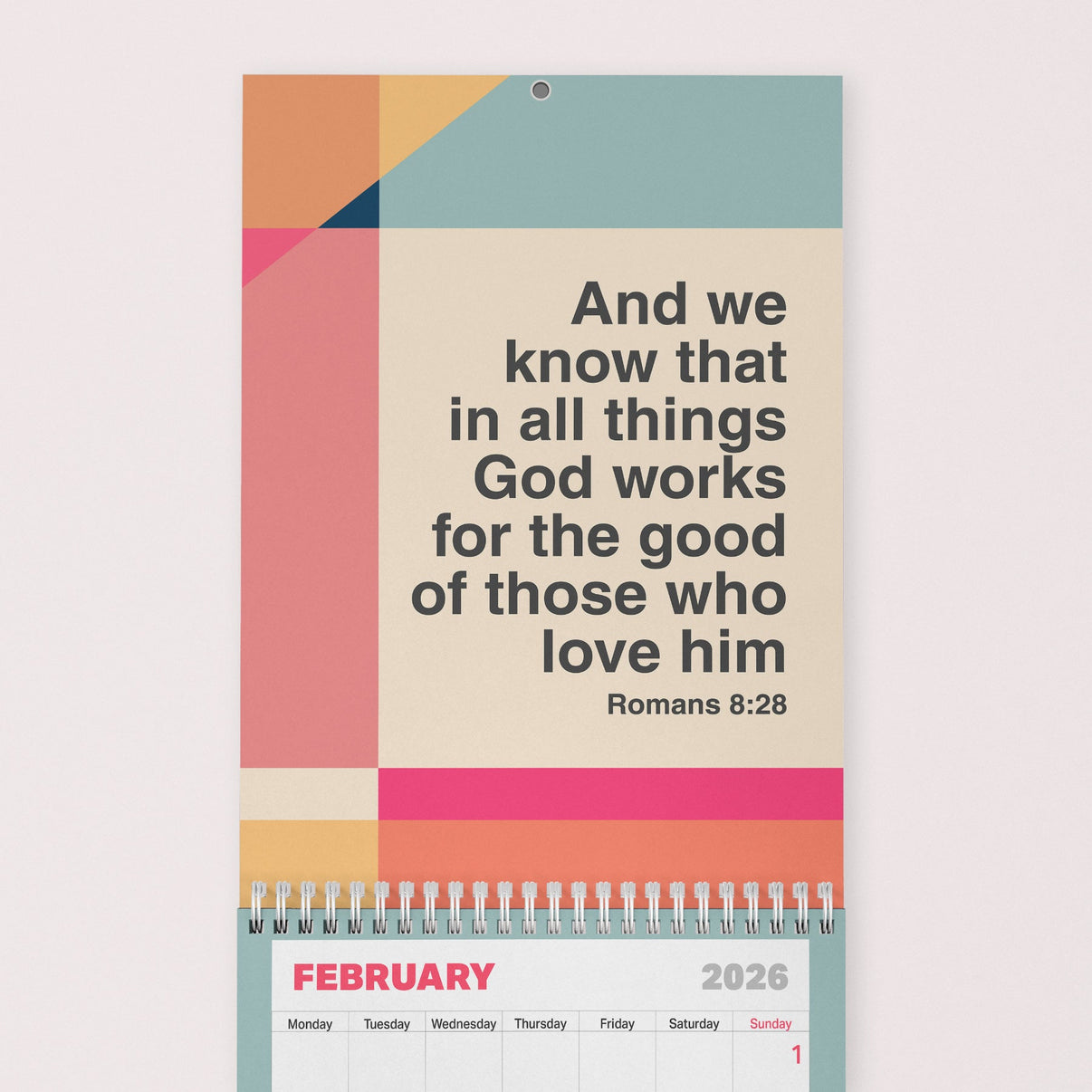 2026 Christian calendar with bible verses – The Christian Poster Company