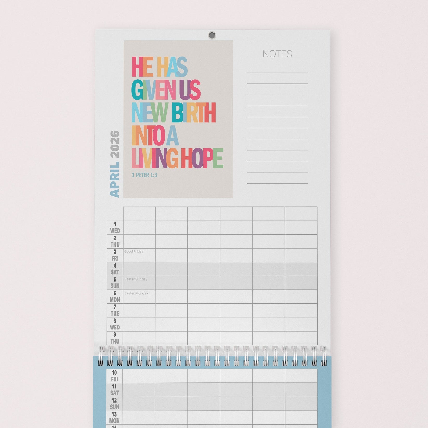 2026 six-column Christian family planner calendar – The Christian ...