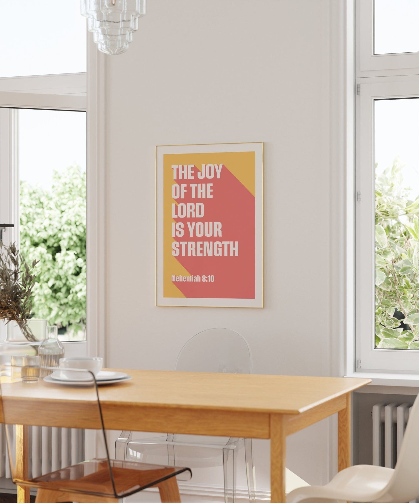 Nehemiah 8 verse 10 poster, The joy of the Lord is your strength Chris ...