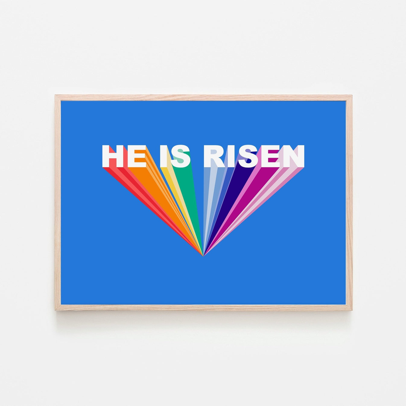 HE IS RISEN, Christian poster, bible wall art for Easter or any occasi ...