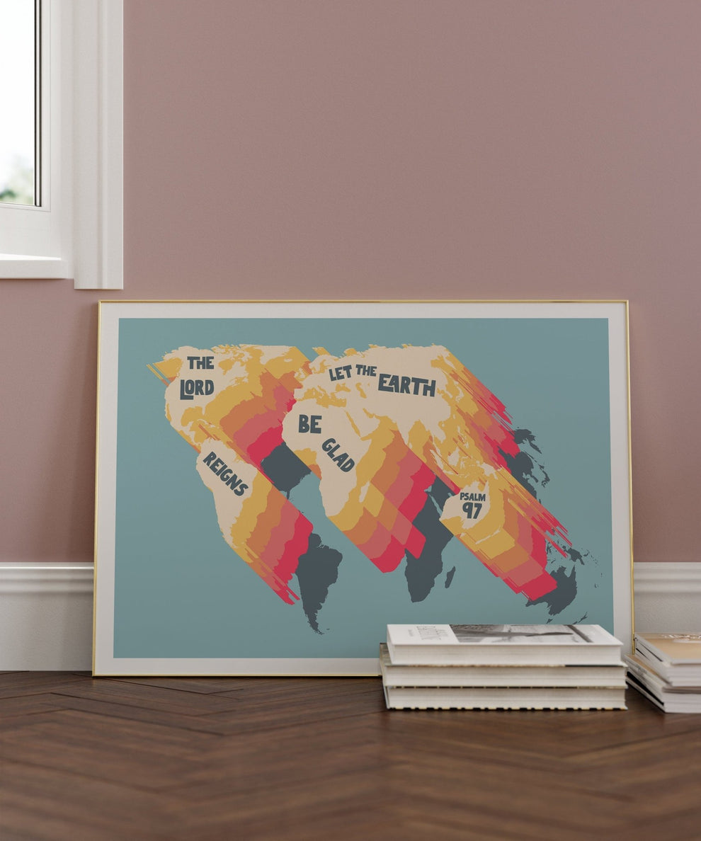 Psalm 97 poster. The Lord Reigns. – The Christian Poster Company